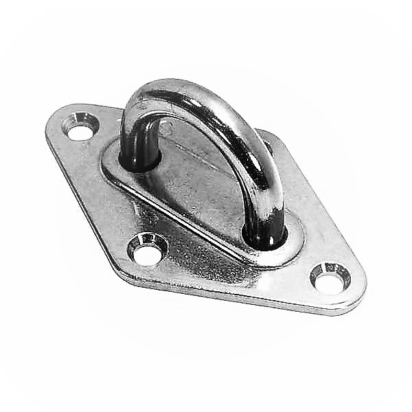 Pontet sur platine losange inox A2 (AISI 304)